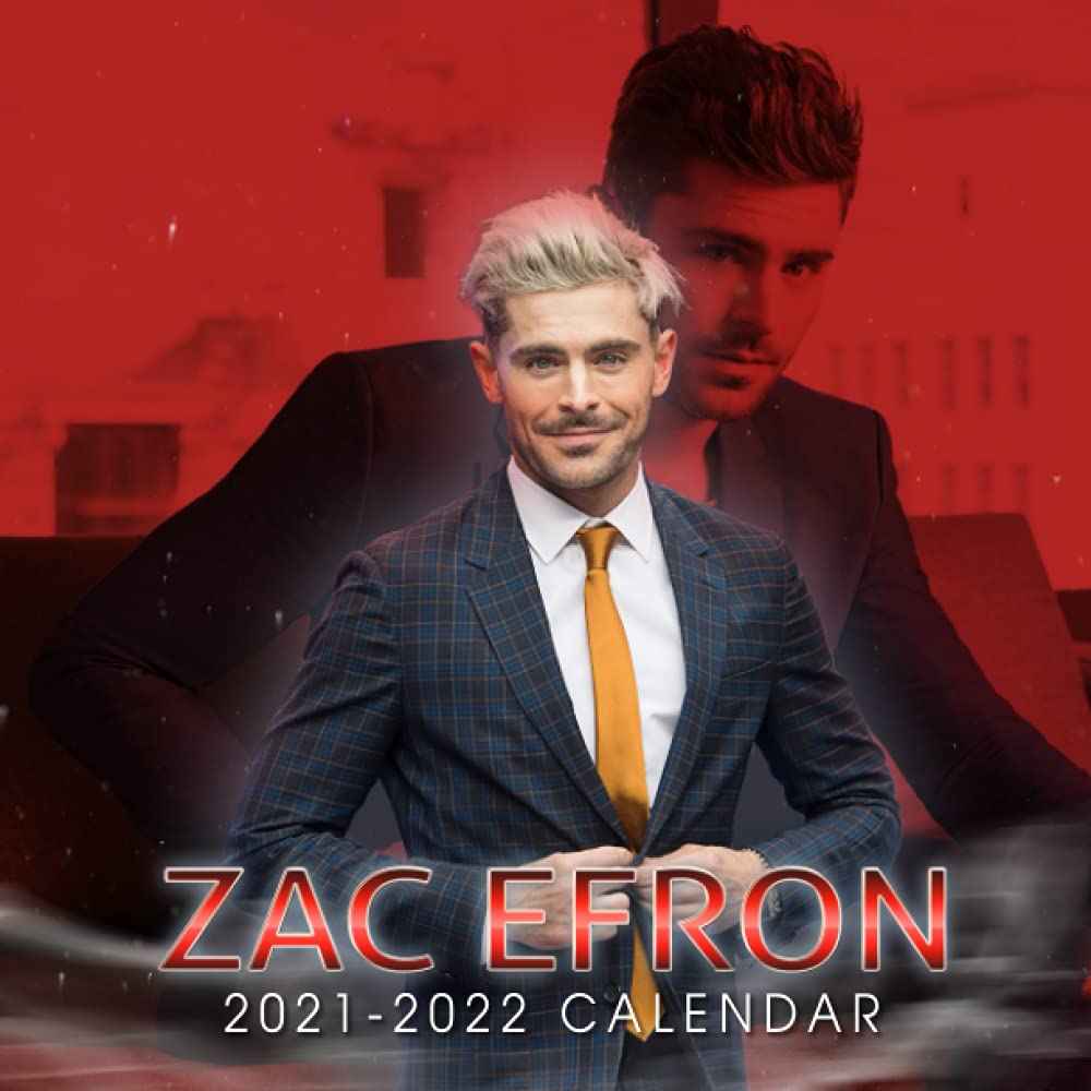 Buy Zac Efron 2021-2022 : 2021–2022,18 Monthly Planner July 2021 - dec ...