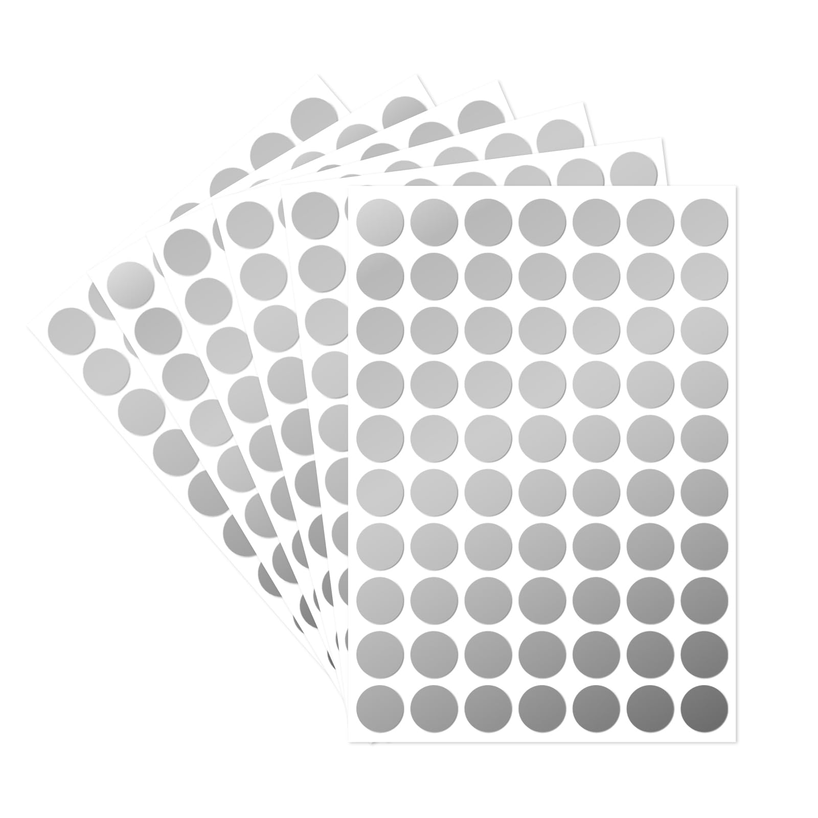 Amazon.com : Dot Stickers,1/2 Inch Silver Circle Stickers,1400pcs Self ...