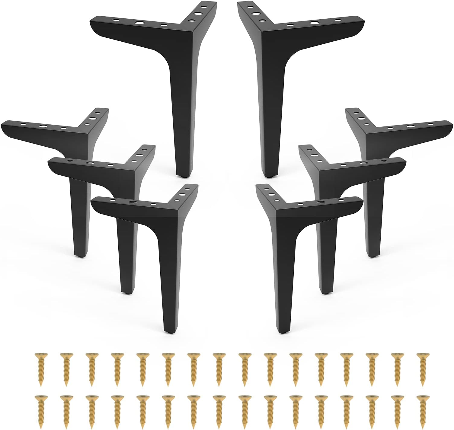 Amazon.com: Seimneire 4pcs 7 Inch Furniture Legs, Modern Style ...