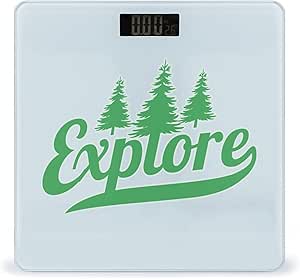 Amazon.com: Cute Scale for Body Weight Explore Pine Trees Highly ...