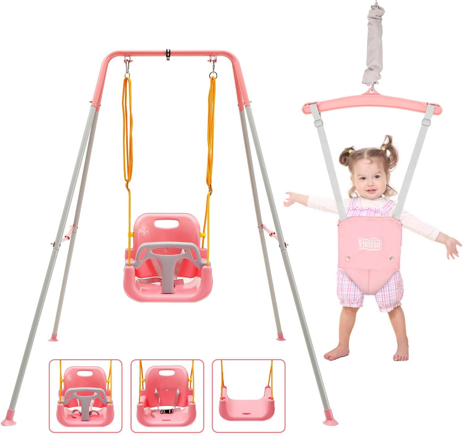 Amazon.com : 2 in 1 Baby Jumper & Swing, Baby Jumper for Indoor and ...