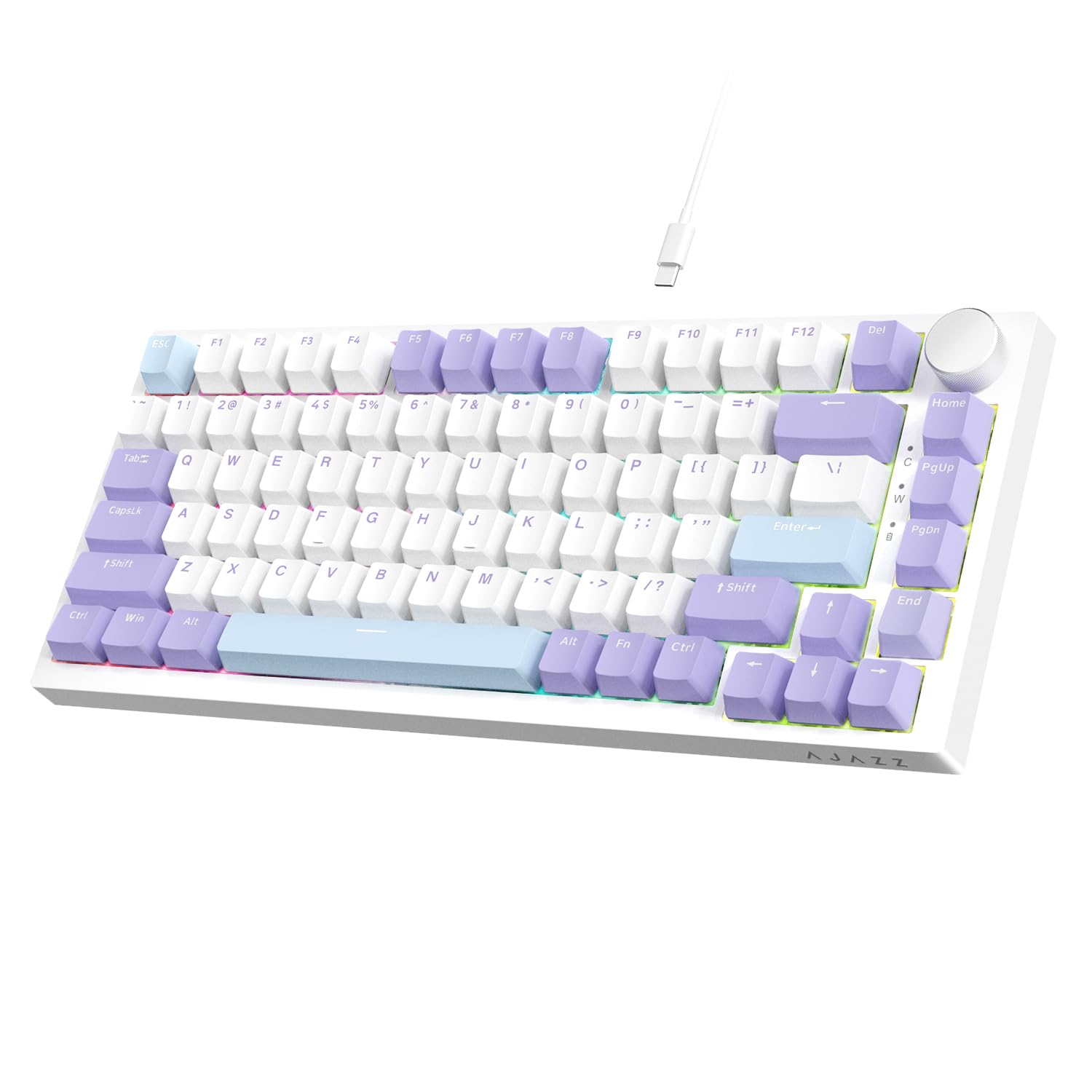 Snapklik.com : ATTACK SHARK Ajazz Hot Swappable Mechanical Keyboard,75% ...
