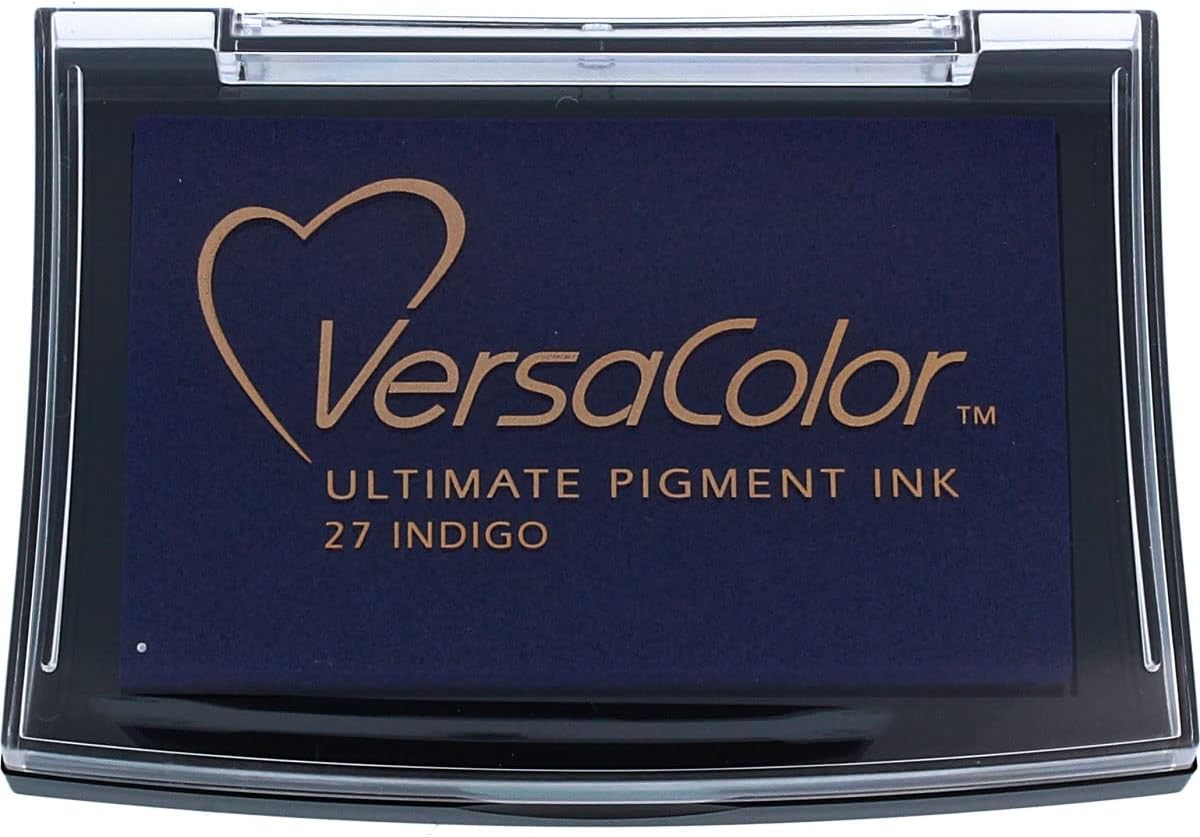 Tsukineko VC174 Versacolor Pigment Ink Pad - Charcoal : Amazon.co.uk ...