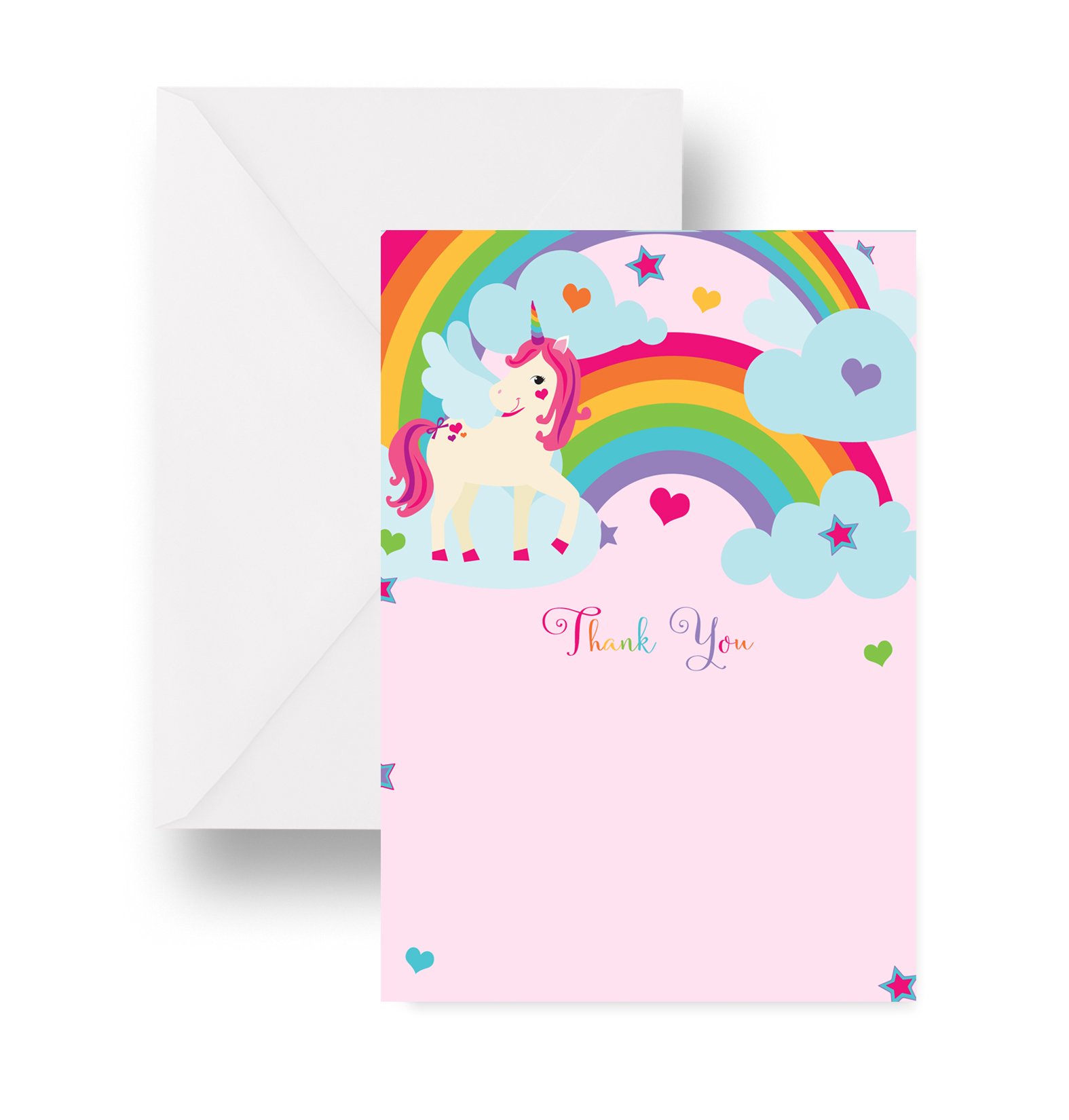 Unicorn Thank You Cards Amazon Com - Printable Cards