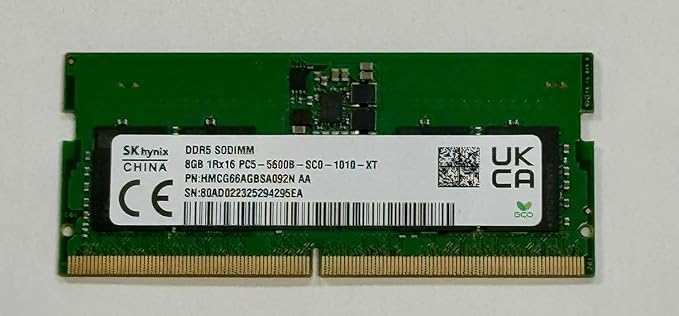 Galimu SK hynix 8GB 1Rx16 PC5-5600B-SCO-1010-XT DDR5 SODIMM, 5600MHZ ...