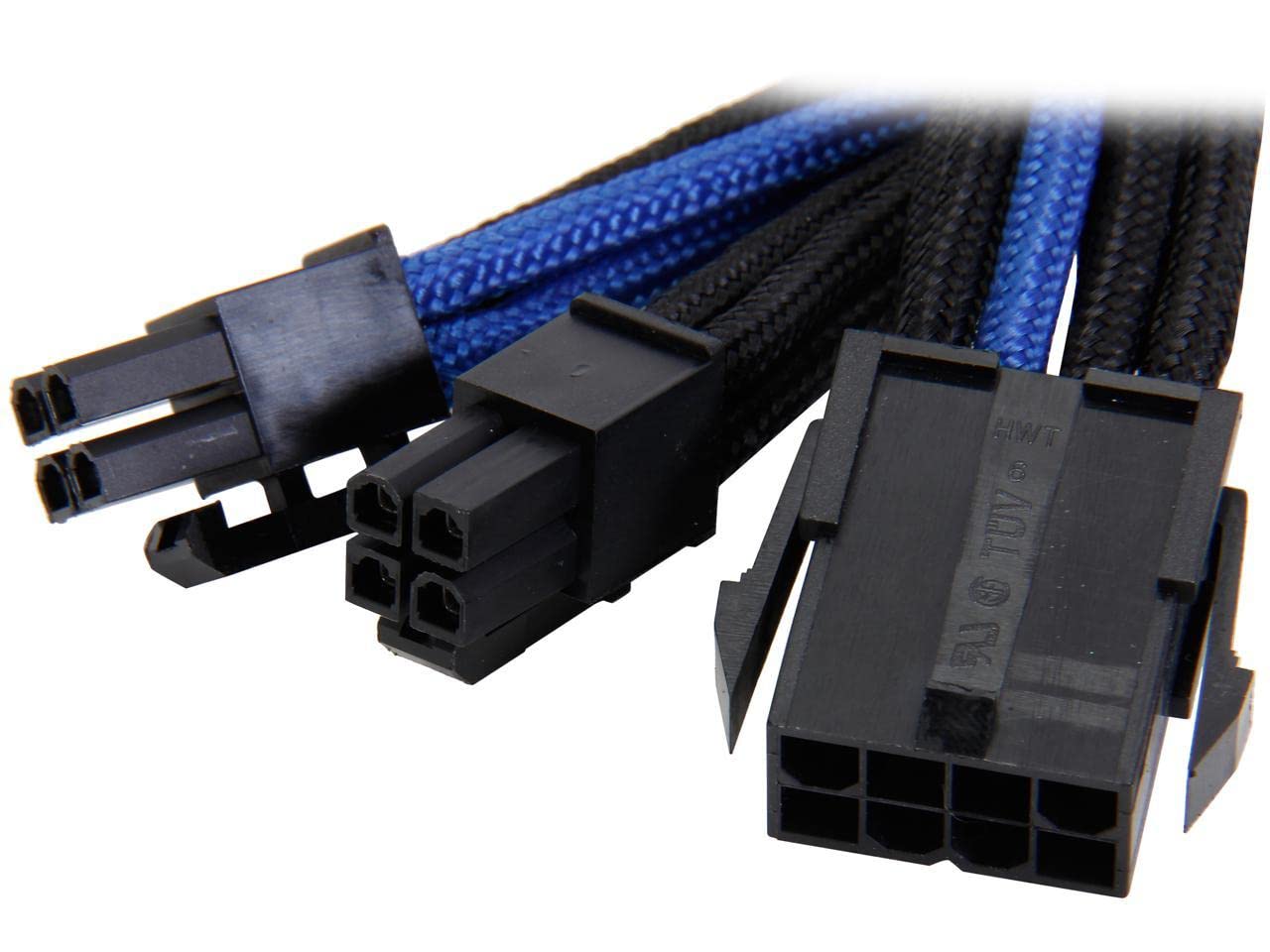 Amazon.com: Silverstone Technology Sleeved Extension Power Supply Cable ...