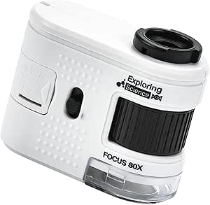 Amazon.com: Small Handheld Microscope With 1000X Pocket Sized ...