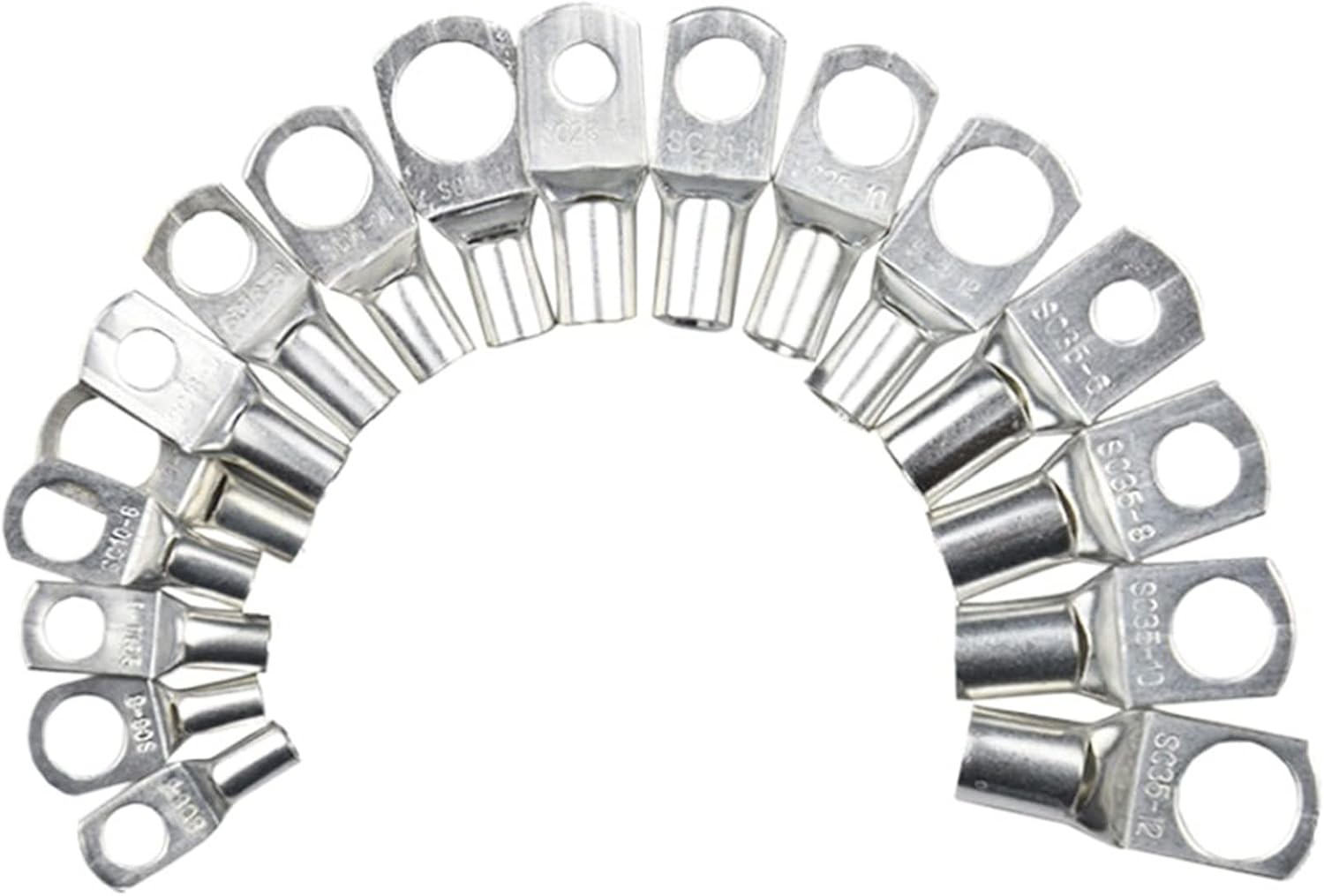 Amazon.com: Ring Terminals 10/50Pcs SC Type Wire Nose Terminal SC6 SC10 ...