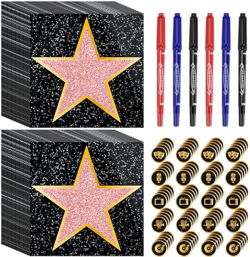 Amazon.com: 100 Sheets Movie Walk Star Stickers Red Carpet Stickers ...