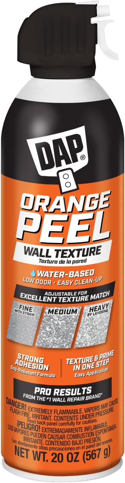 Spray Texture Orange Peel Water Based Wall Texture Quick Repair, White ...