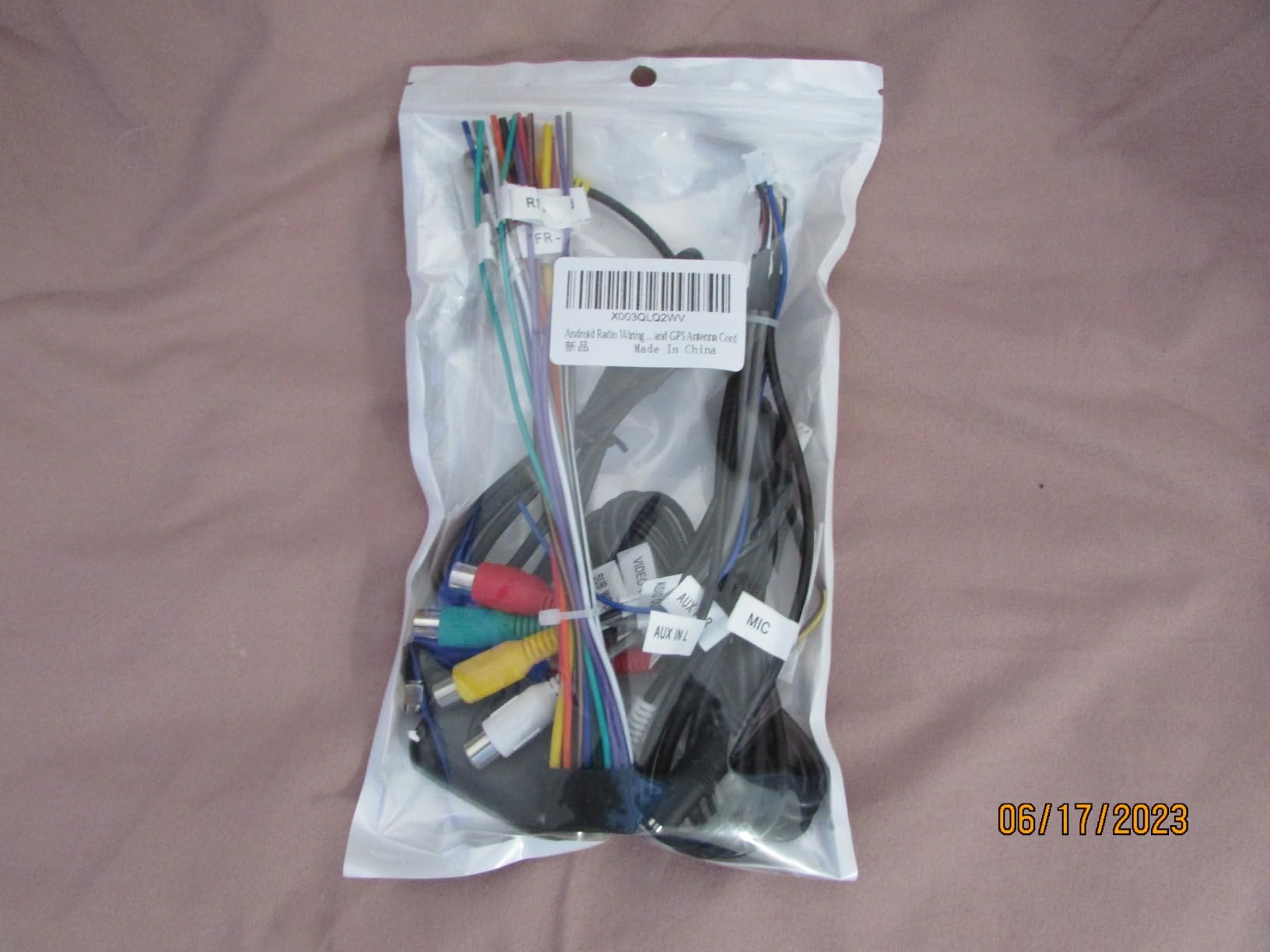 Amazon.com: Android Radio Wiring Harness Kit with 16 Pin ISO Car Radio ...