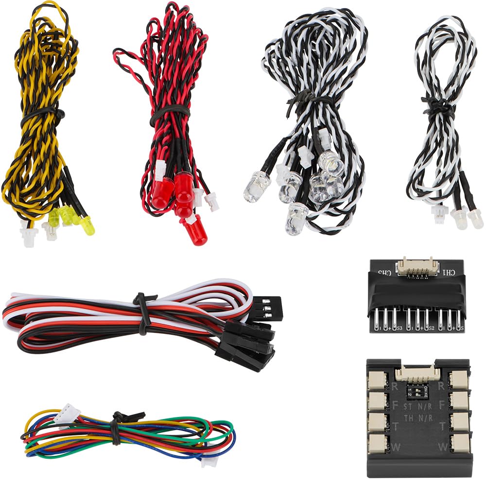 Amazon.com: GLOBACT 16 LED RC Light Kit RC Car Lights Turn Signals ...