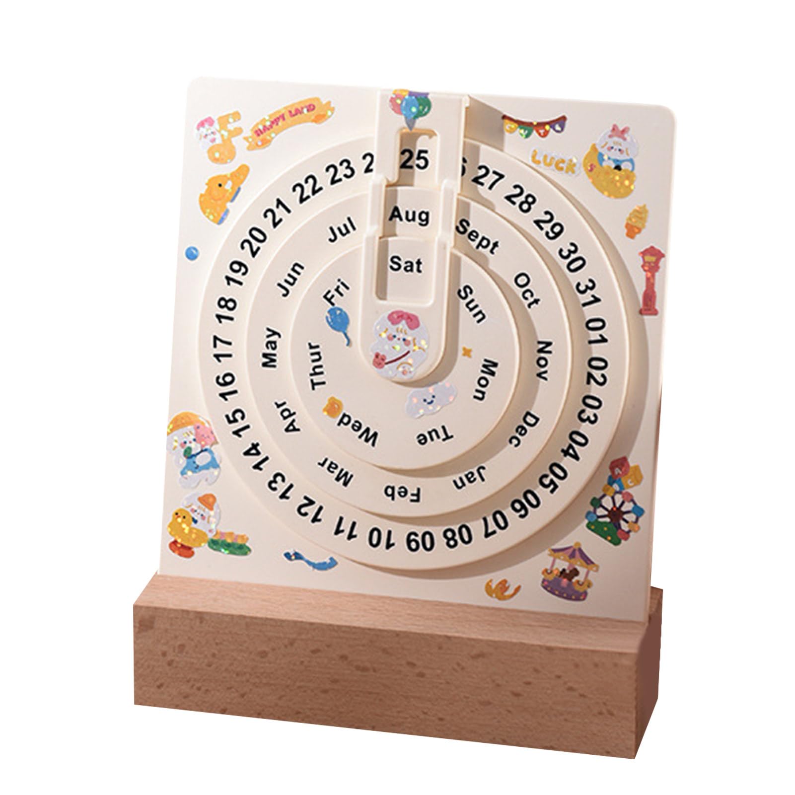 Friends Desk Calendar 2022 Vintage Wooden Perpetual Calendar Wall ...