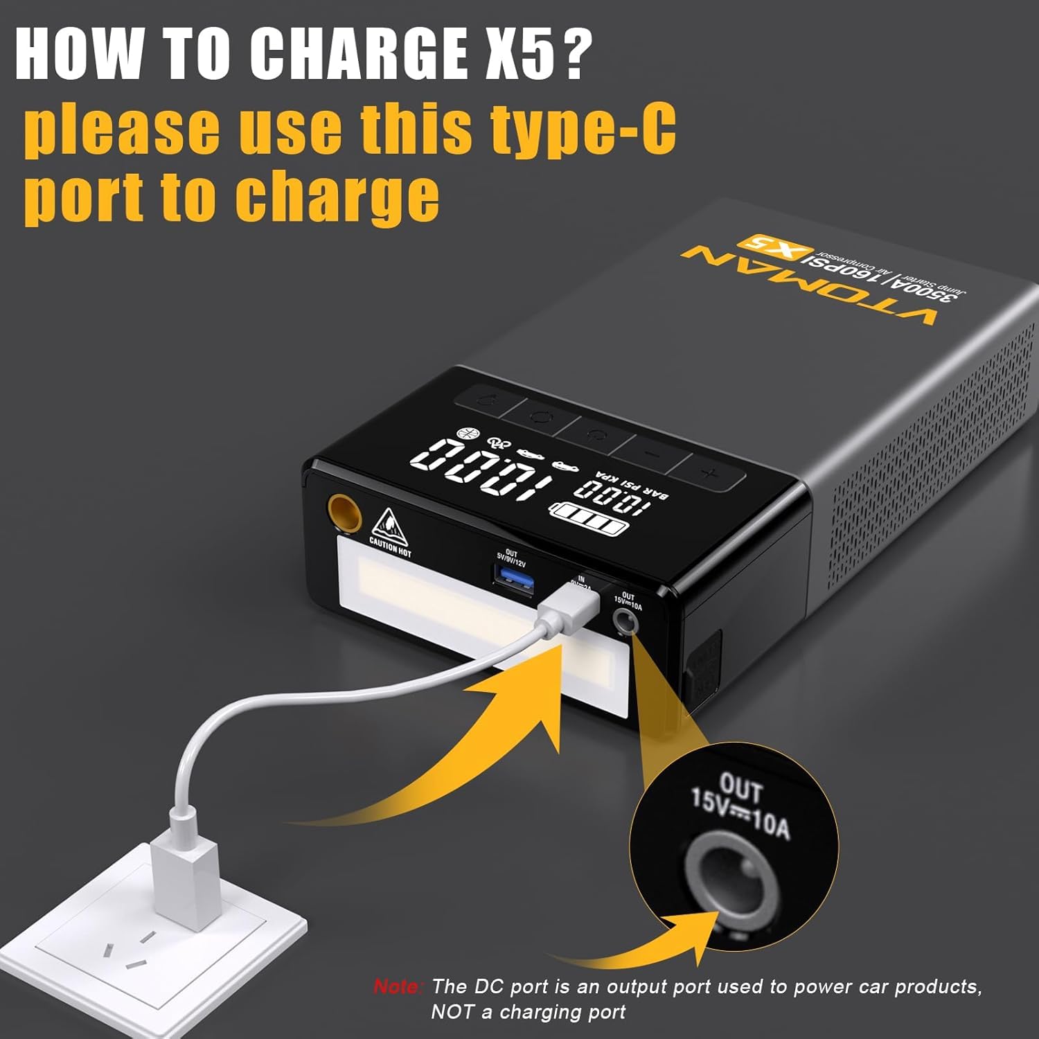 Snapklik.com : VTOMAN X5 Jump Starter