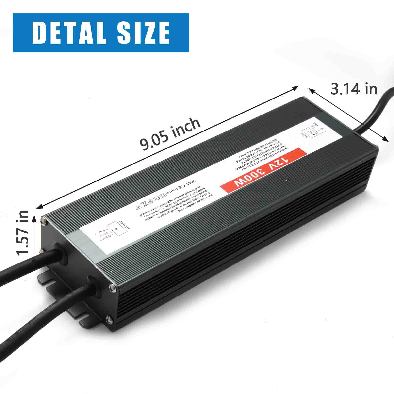 Snapklik.com : LED Driver 300W Waterproof IP67 Power Supply Adapter ...