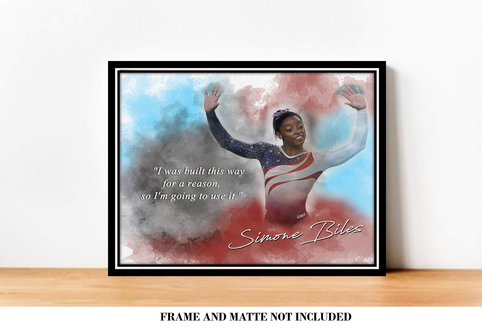 Buy Built This Way For a Reason Simone Biles Inspirational Quote - 8 x ...