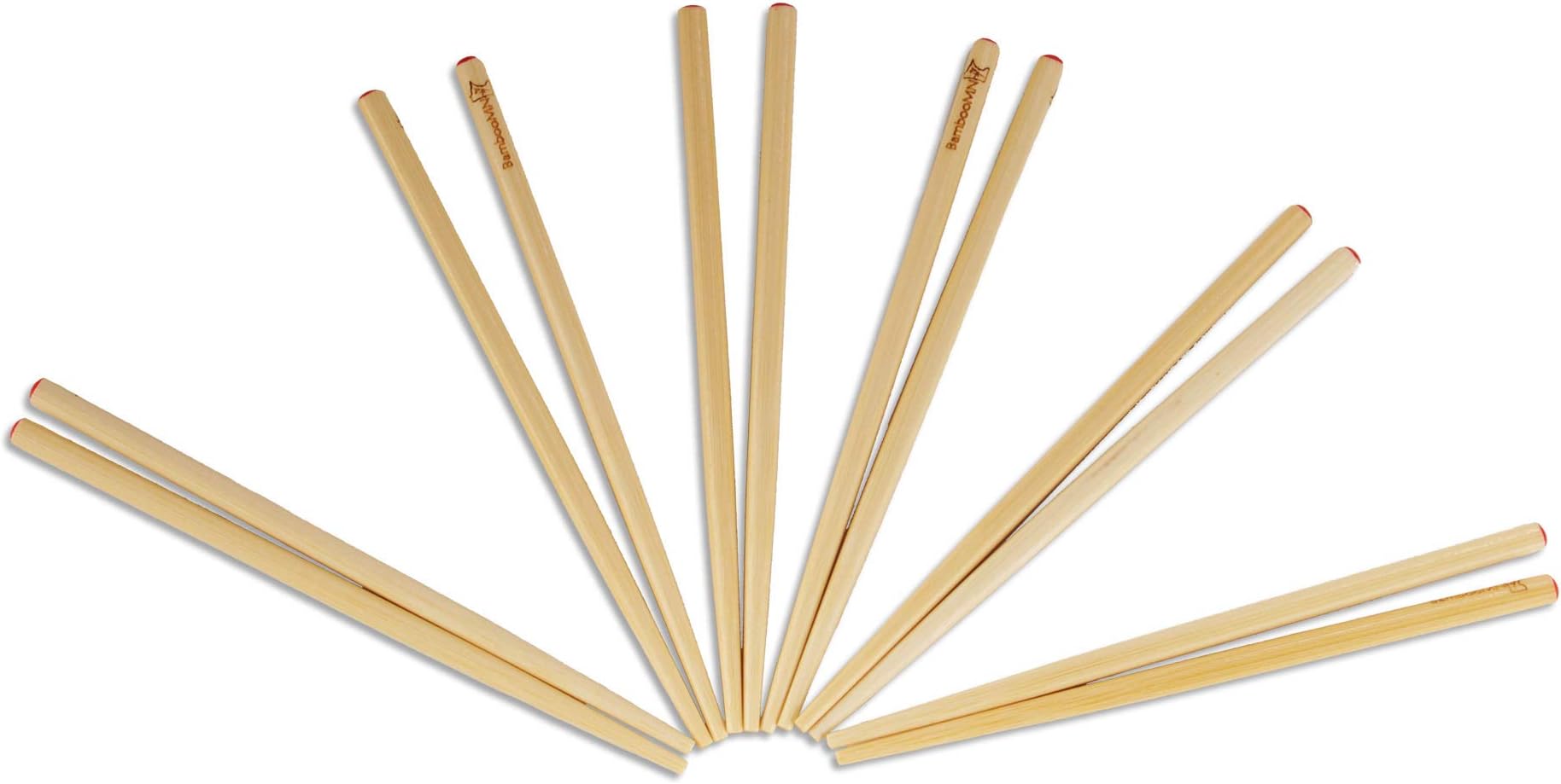 Amazon.com: 10 (5 pairs) Durable Short Child Size Bamboo Chopsticks ...