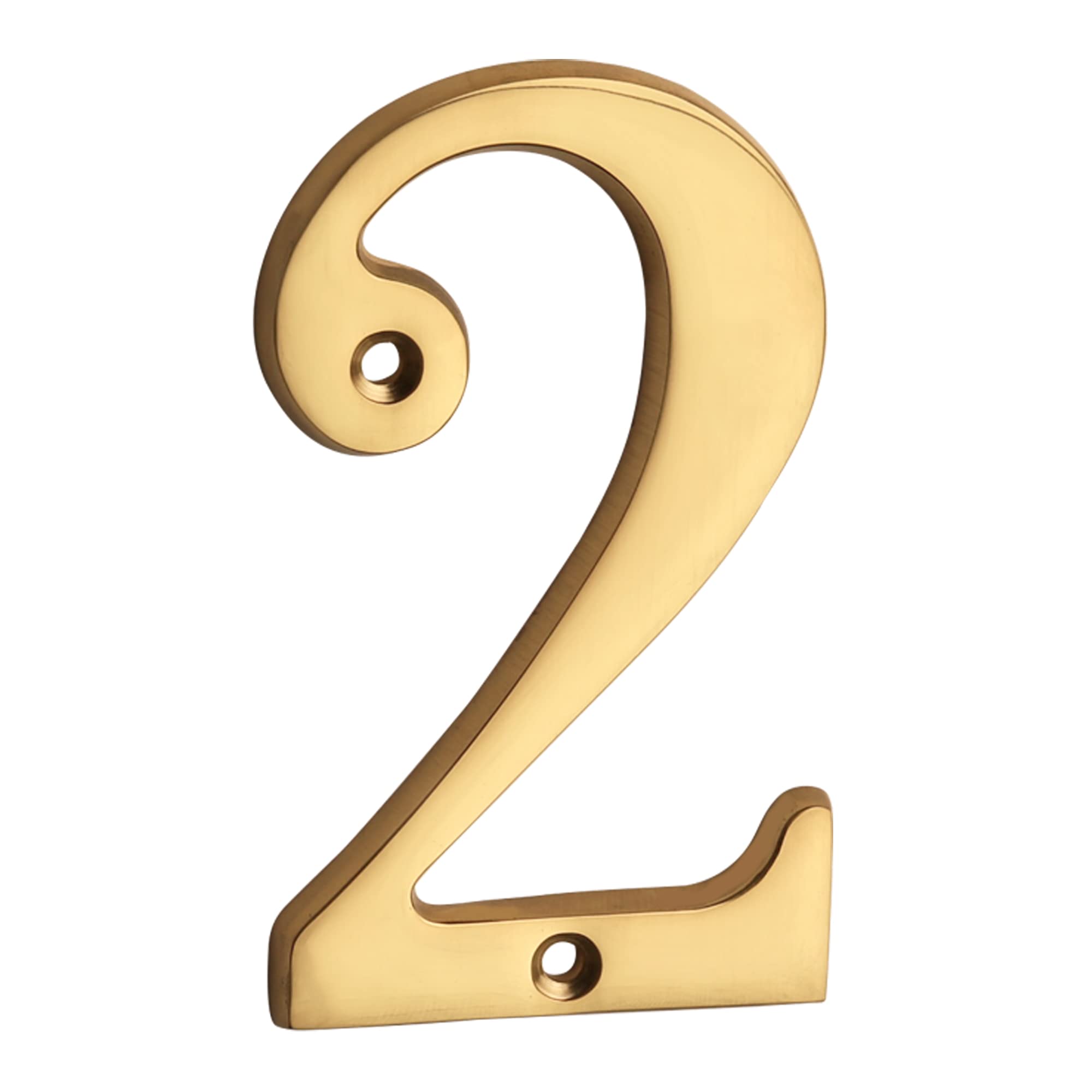 Amazon.com: HASWARE House Number Sign 4 inch (10 cm) Polished Brass ...