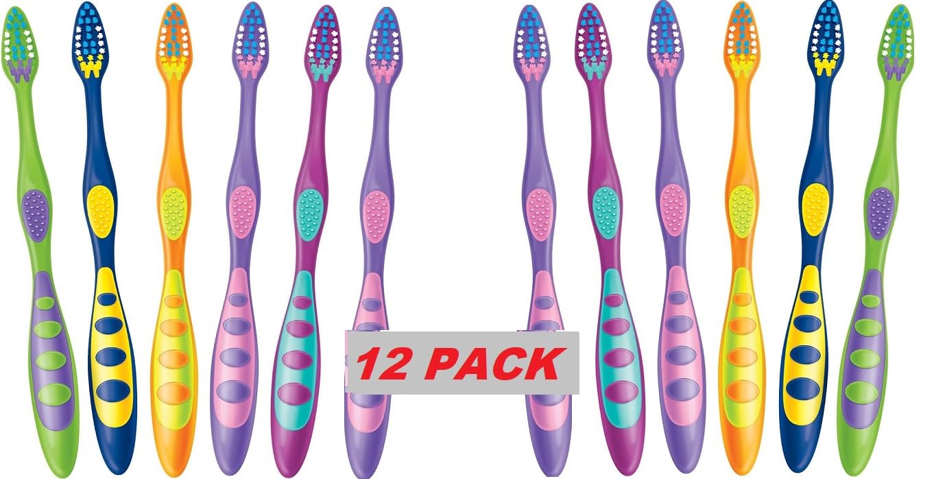 Amazon.com : Ora-Zen Kids Toothbrush Soft Bristles, 12-Count : Health ...