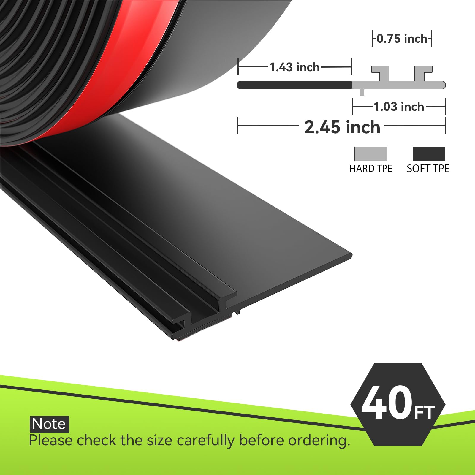 RVMATE 40FT RV Slide Out Seal with Strong Adhesive Tape, Waterproof RV ...