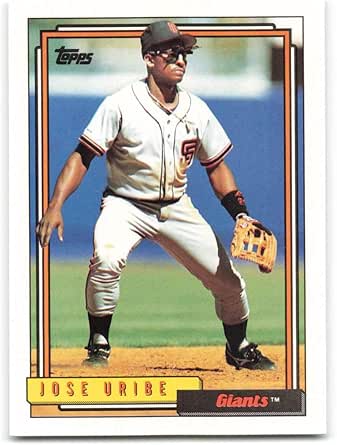 Amazon.com: 1992 Topps Baseball #538 Jose Uribe San Francisco Giants ...