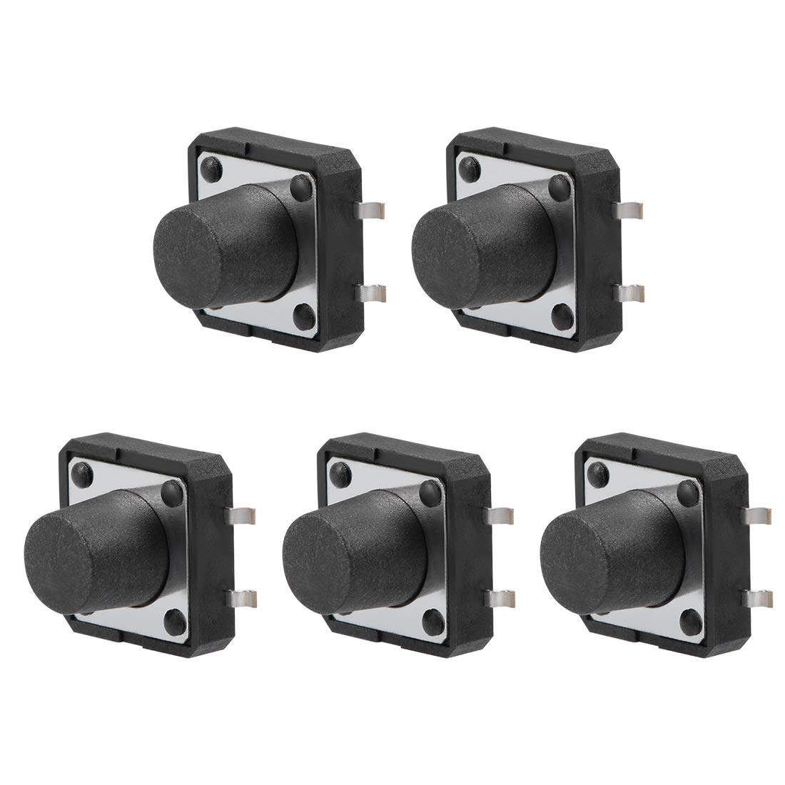 uxcell 12x12x9mm Size Panel Mini/Micro/Small PCB Momentary Tactile Tact ...