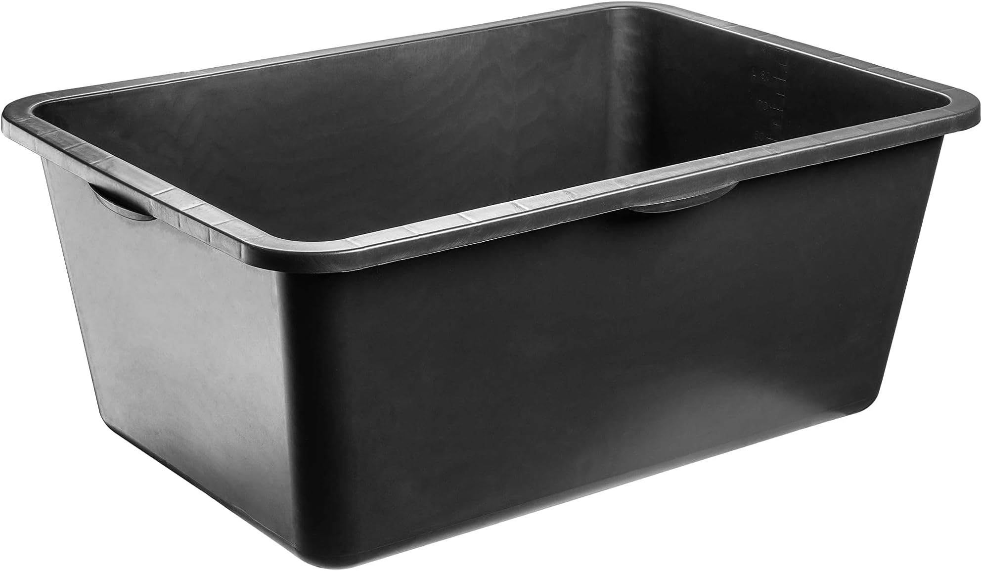 BAUSTER® Bassine de construction en plastique noir - 80 litres - Bac à ...