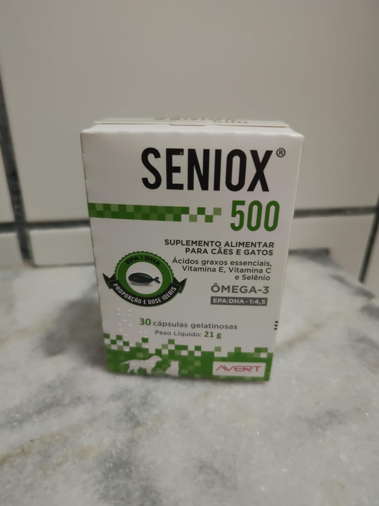 Seniox 500 Suplemento Avert 30 Capsulas - 03 Unidades | Amazon.com.br