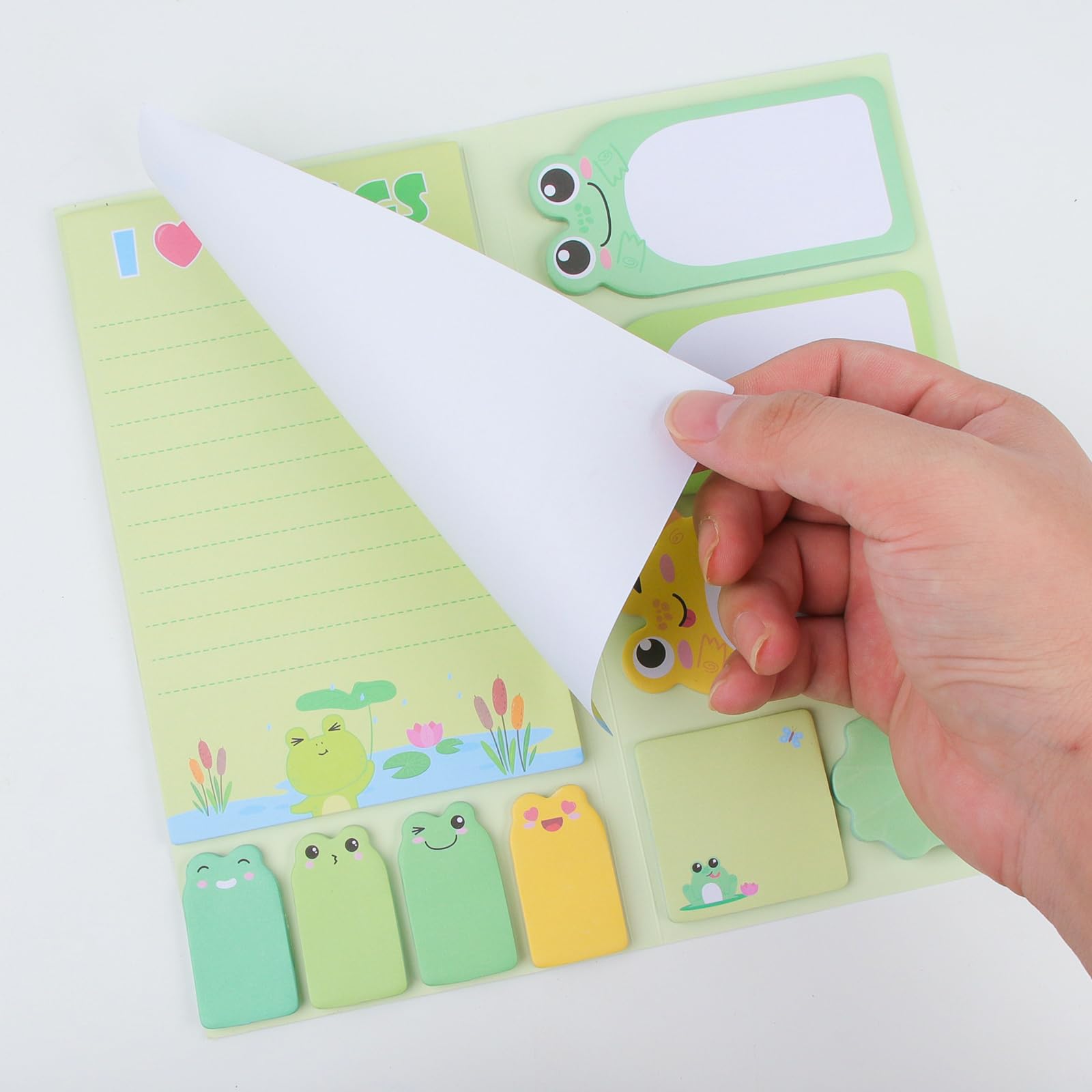 Snapklik.com : Yoklili Frogs Sticky Notes Set - Cute Cartoon Animal ...