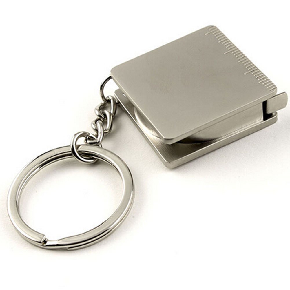 ChicRosa Mini Tape Measure Keychain (Silver, CCS2) : Amazon.in: Home ...