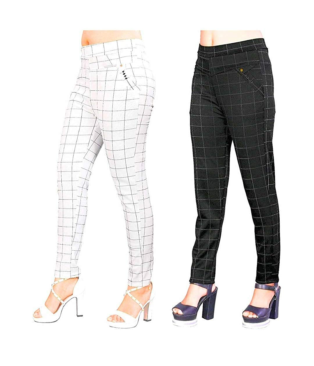 Buy Palshiv Women's Slim Fit Cotton Silk Jeggings (67754_black_free ...