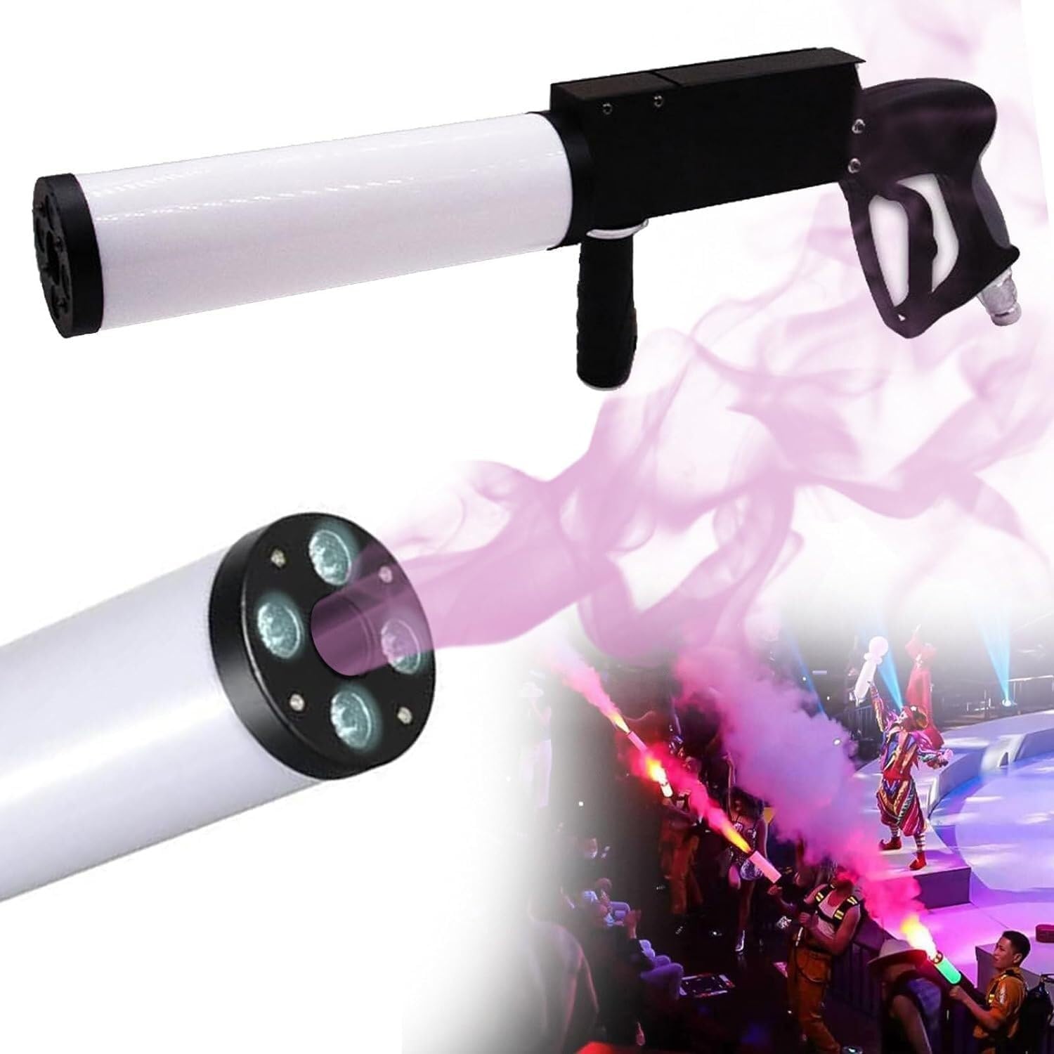 Amazon.com - FOXZY Led Handheld Co2 Fog Machine-Jet Effect Colorful ...