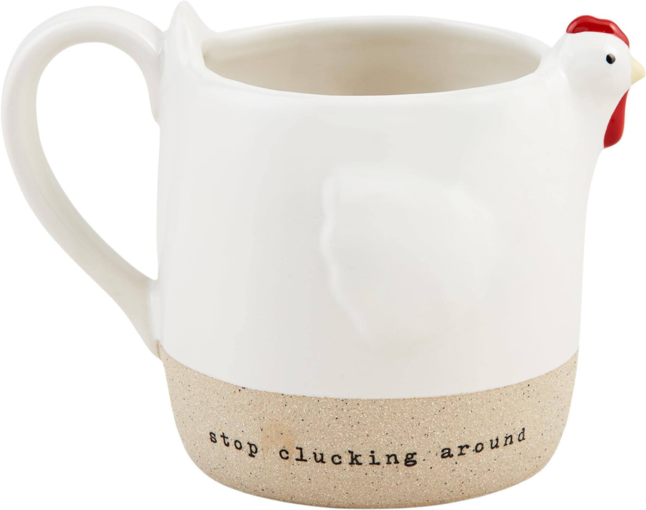 Amazon.com: Karma Gifts 16 oz Black and White Boho Mug Rooster - Cute ...