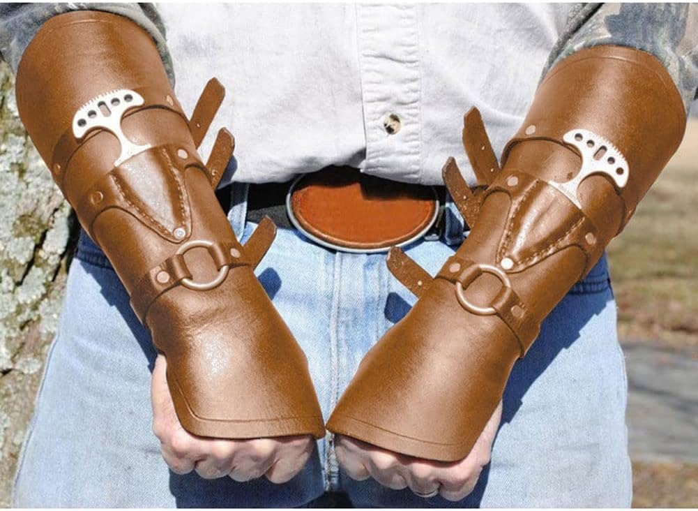 Amazon.com: ZXKYZR8 Men Punk Arm Guards with Hidden Weapon Bag ...