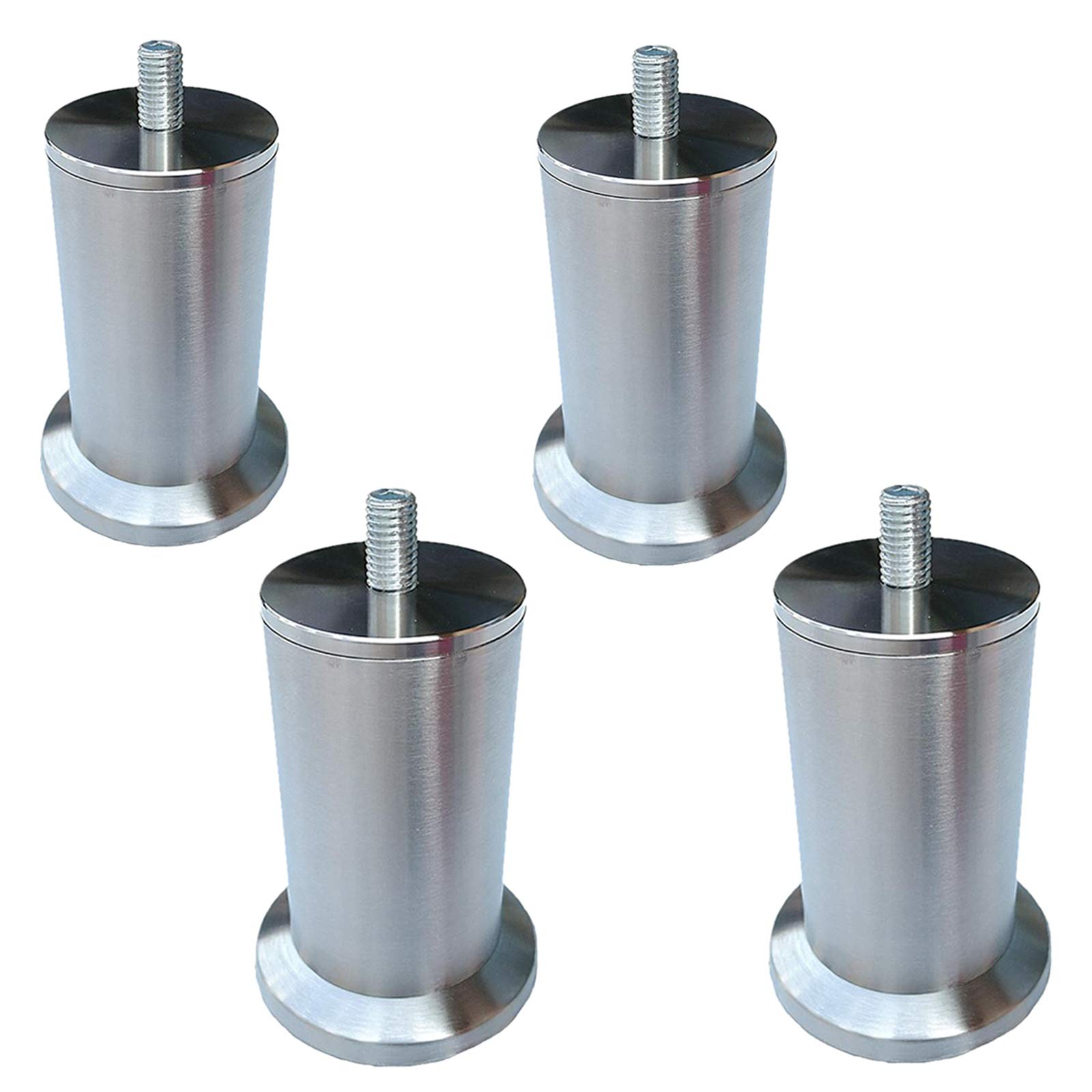 Buy XXBB Metal Furniture Legs Silver 15cm 20cm - Heavy Duty Dining ...