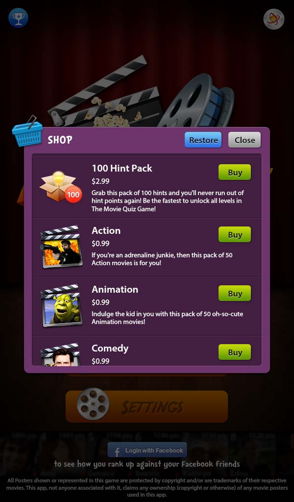 The Movie Quiz Game- Free: Guess the Film Poster - App on Amazon Appstore