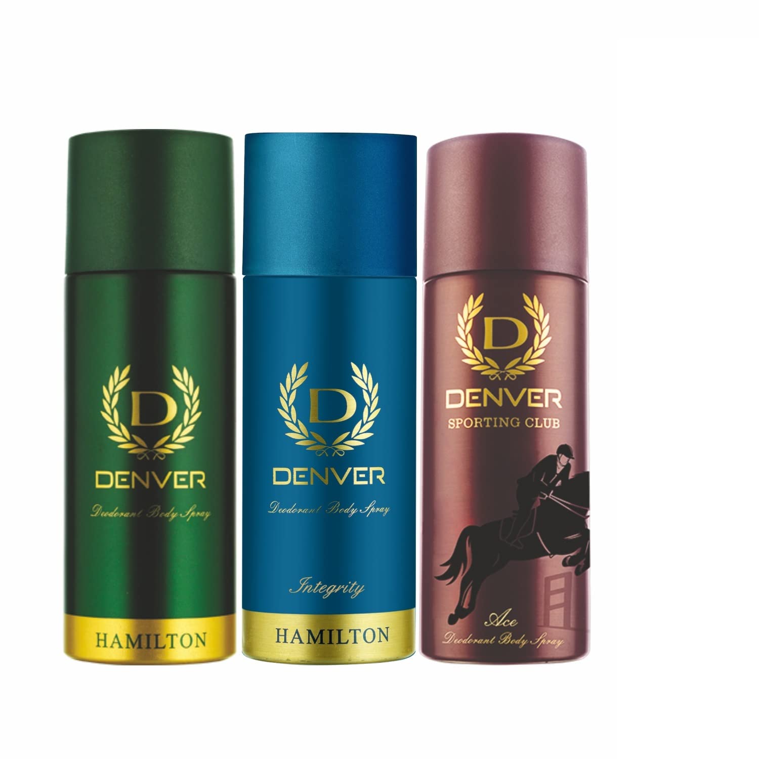 Buy DENVER Hamilton Deo, Ace Deo, Integrity Deo (165ml Each) Combo Of 3 ...