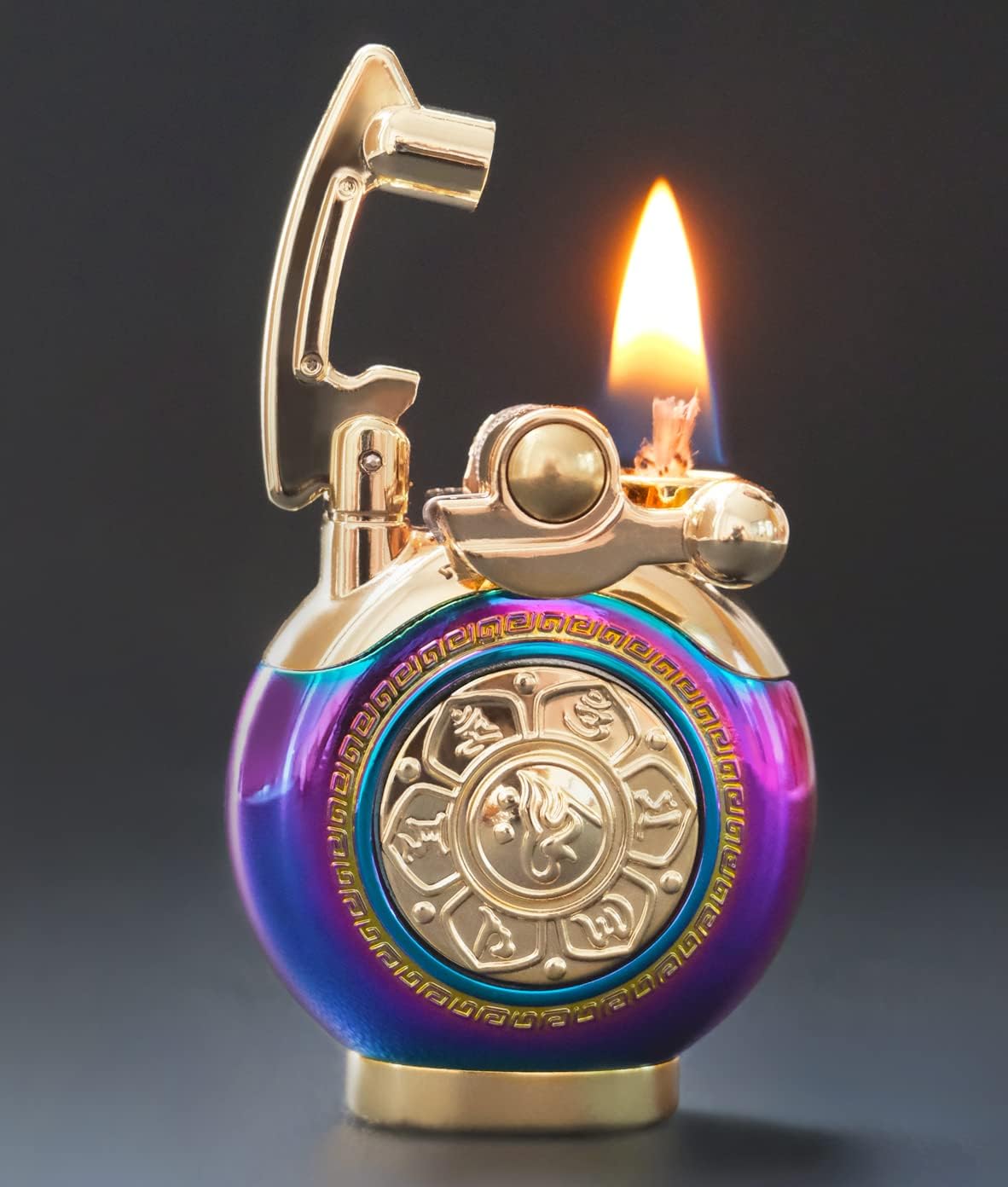 Amazon.com: Luxgaze Vintage Trench Lighter Refillable Kerosene Antique ...
