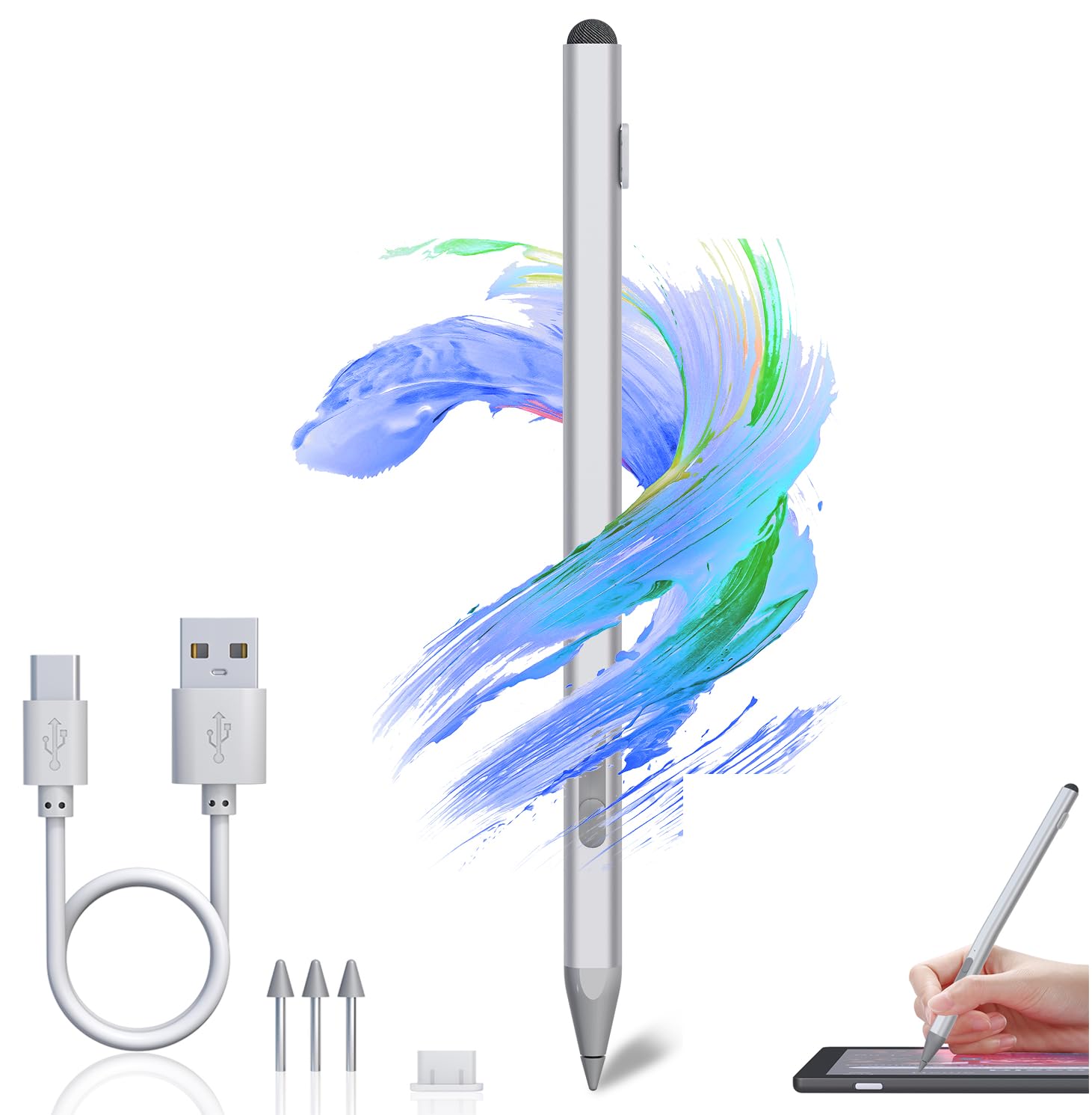 USI 2.0 Stylus Pen for Amazon Fire Max 11 - Compatible Lenovo Chromebook Duet, Acer Chromebook ...