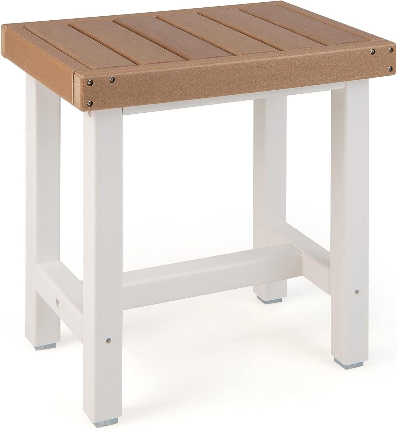 Giantex Waterproof Shower Bench, HDPE Spa Bath Seat for Inside Shower ...