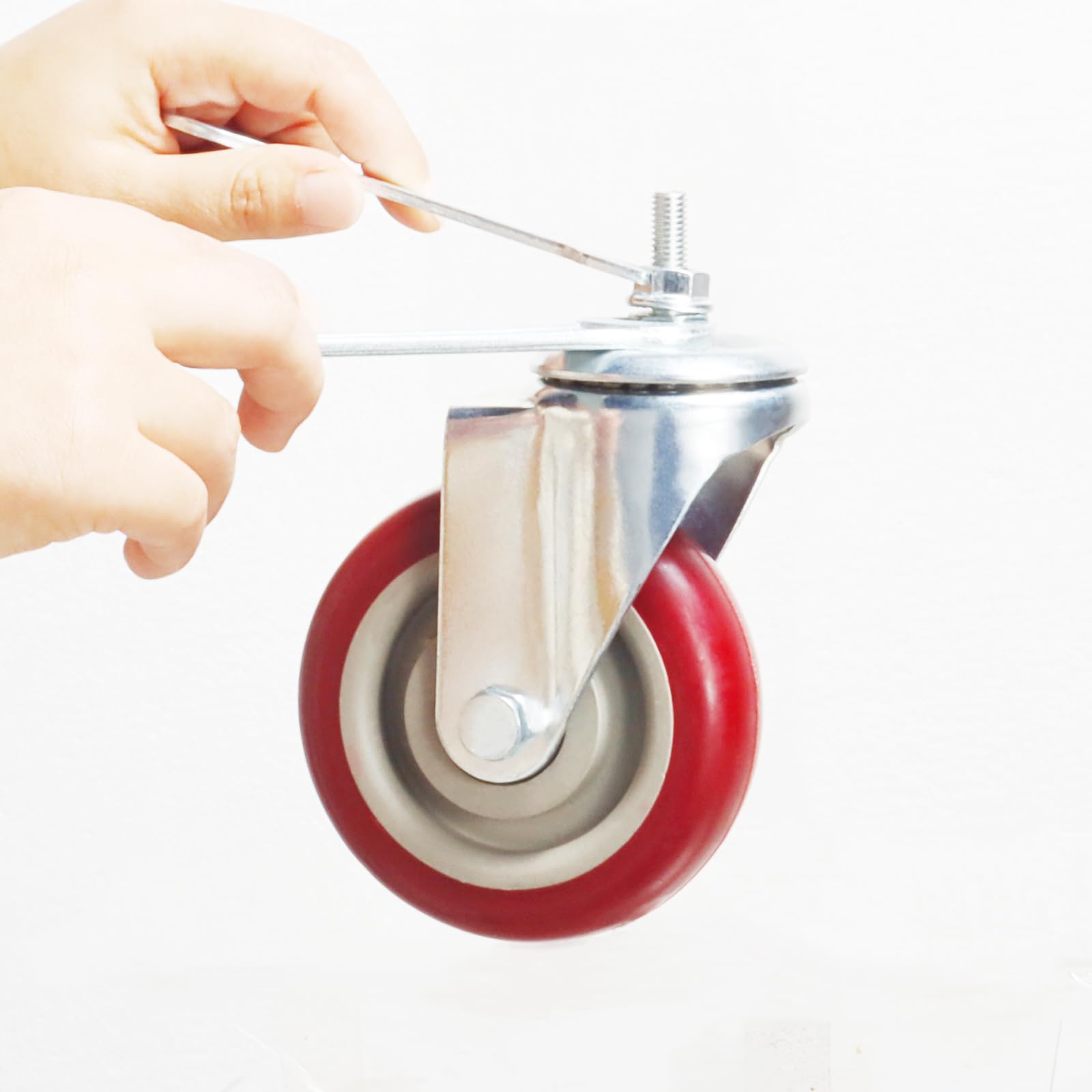Snapklik.com : Swivel Stem Casters, Heavy Duty Double-Locking Castors