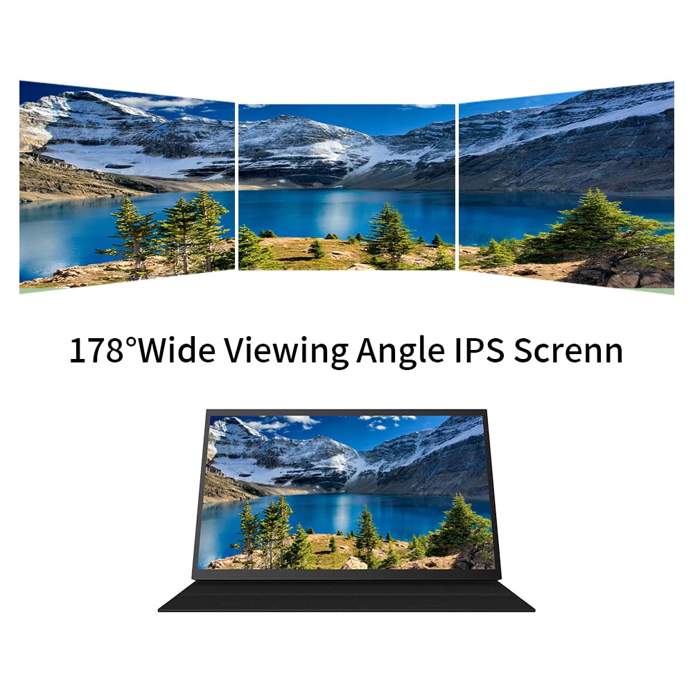 CUQI 10 Inch IPS Portable Monitor, 1024 × 600 HDMI Raspberry Pi Monitor ...