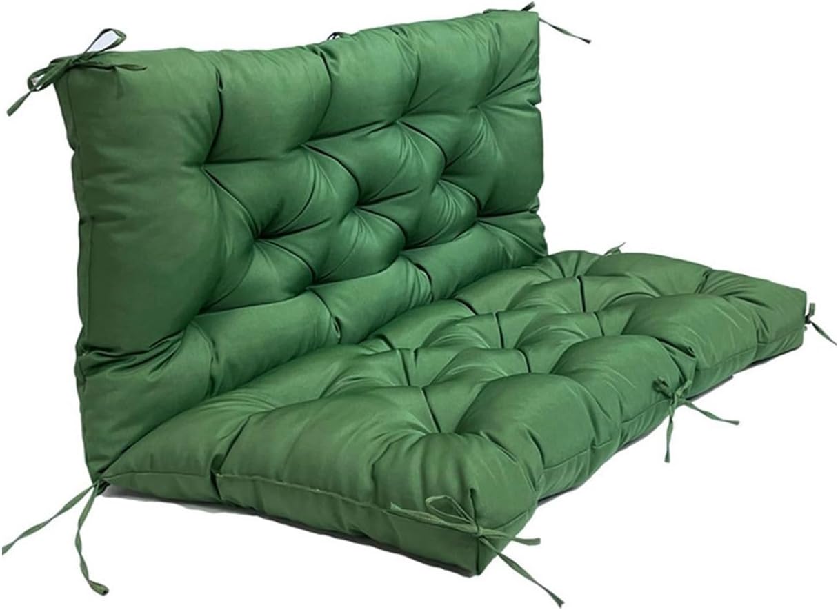 Outsunny 3 Seater Bench Cushion, Garden Chair Cushion with Back and ...
