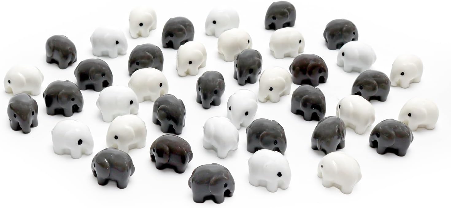 Amazon.com: Aydinids 40 Pcs Mini Elephant Resin Miniature Elephant ...