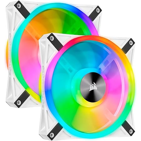 QL140 RGB, 140mm RGB LED Fan, Dual Pack with Lighting Node CORE ...