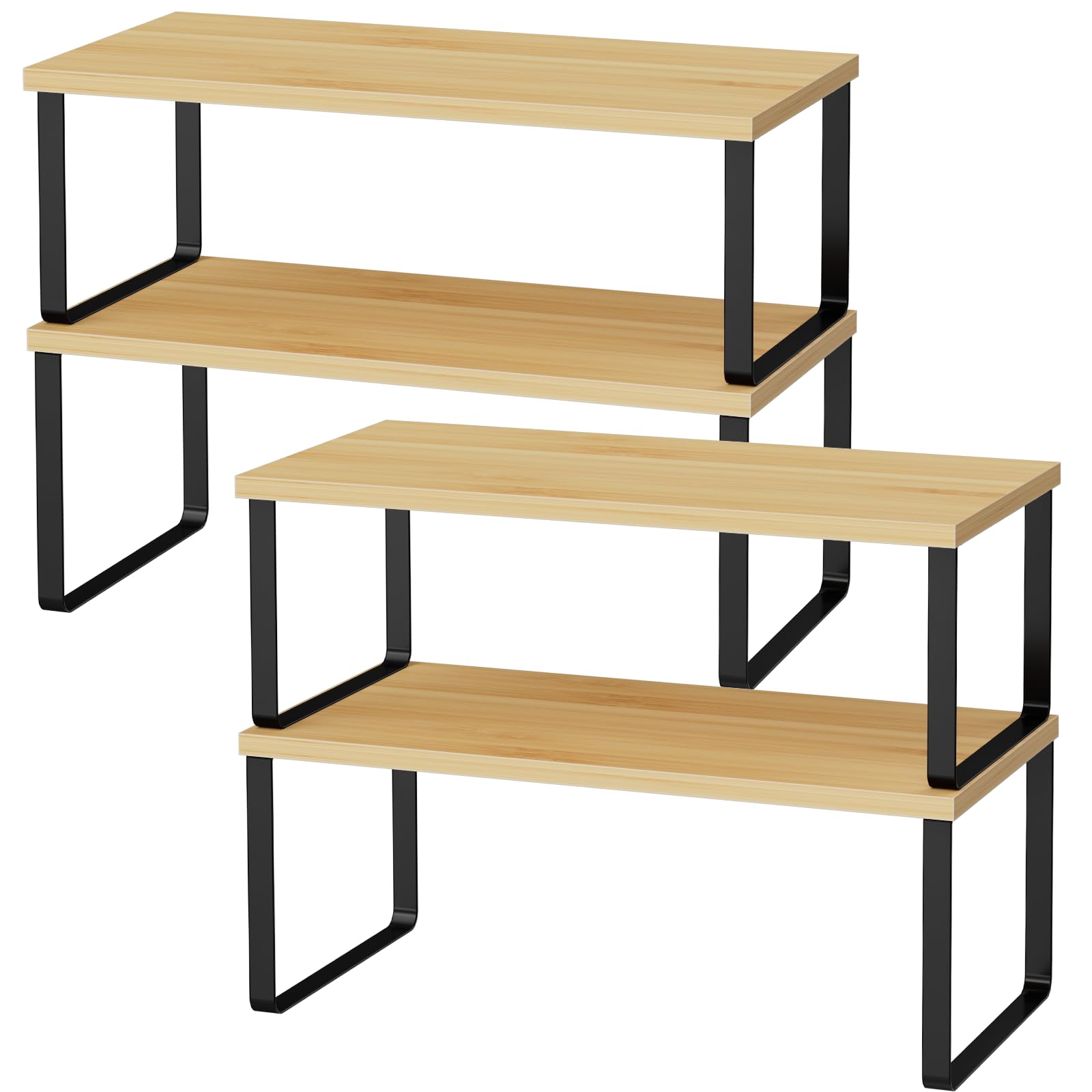 Amazon.com: OGEMXU Cabinet Shelf Organizers, 15.7 inches Large Kitchen ...