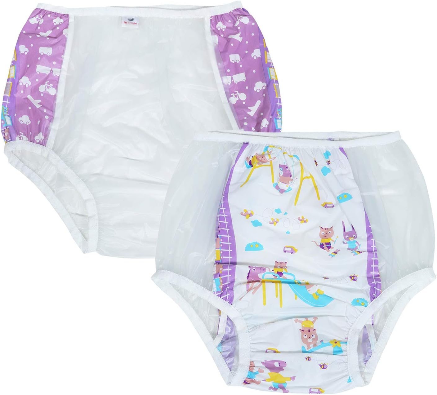 Amazon.com: Adult Incontinence -on Plastic Pants PVC Diaper Pants 2 ...