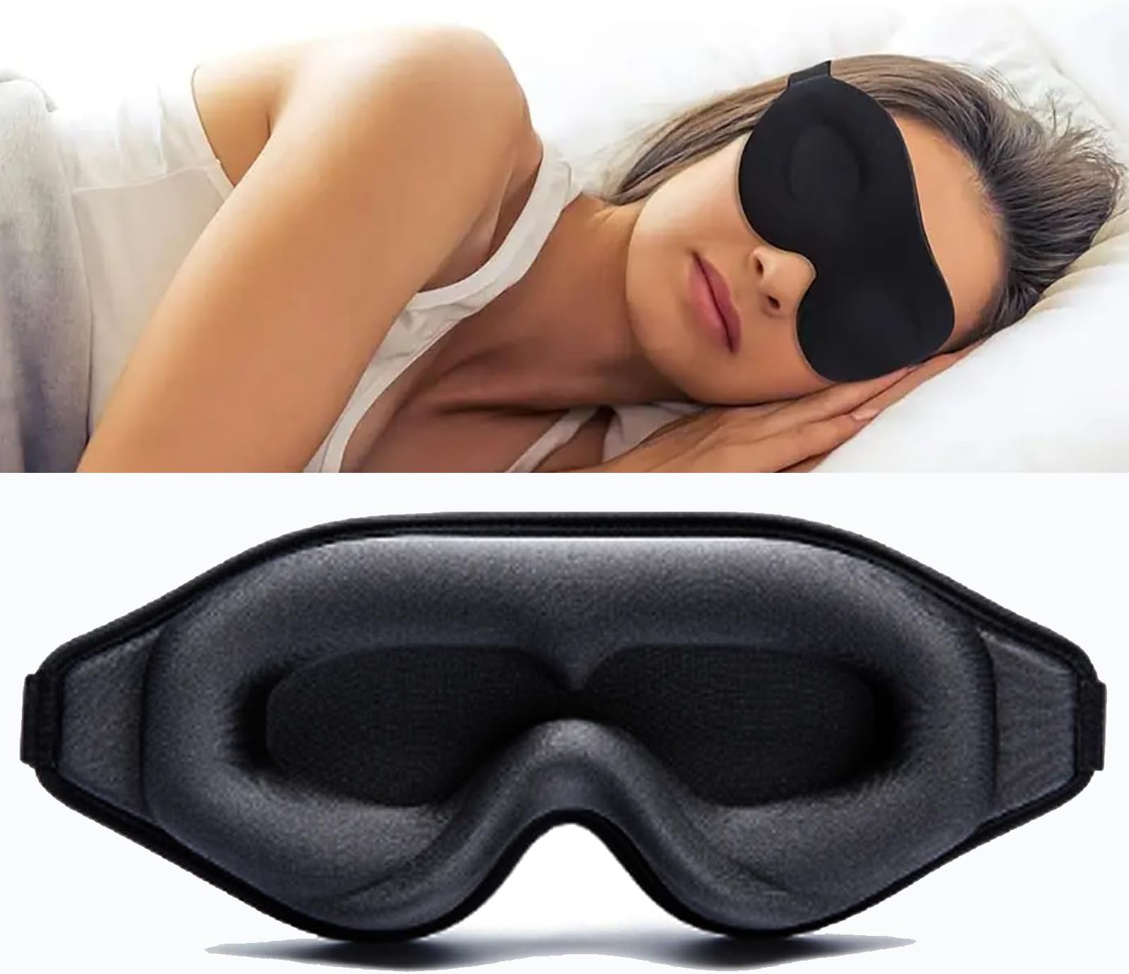 Audree Eye Mask For Sleeping 3d Contoured 100 Sleep Mask Light Blocking Eyemask