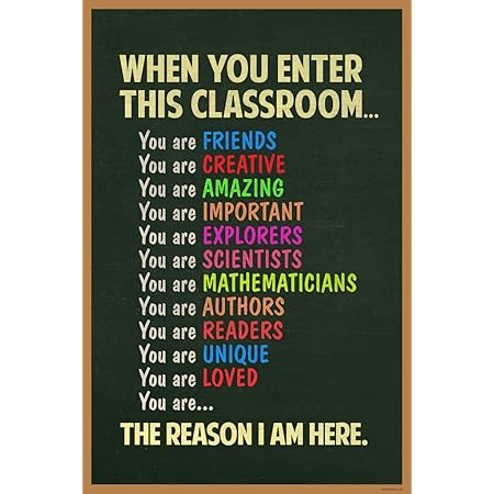 Amazon.com: When You Enter This Classroom Door Decoration Sign ...