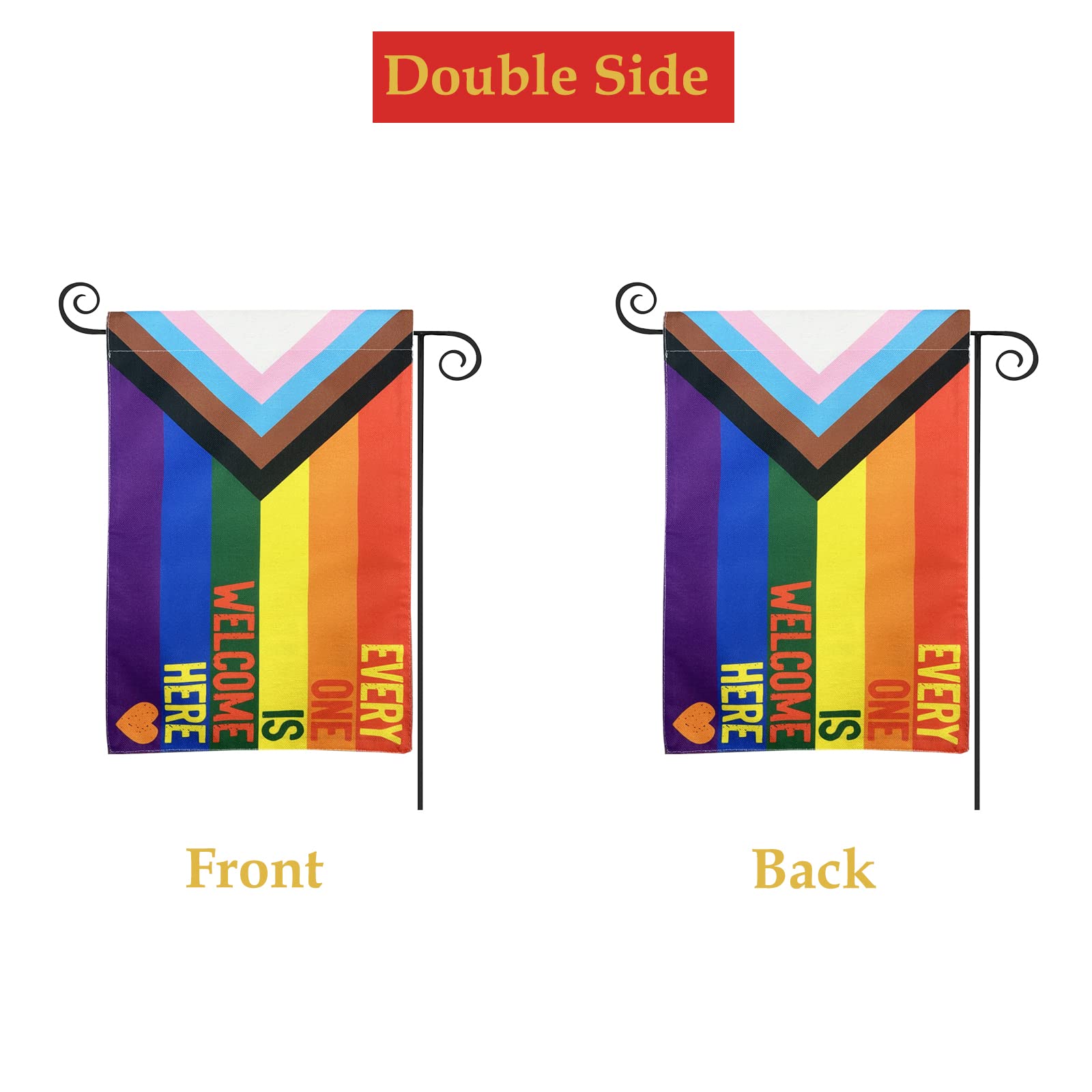 Snapklik.com : Pride Flag Outdoor Garden Flags Every One Is Welcome ...